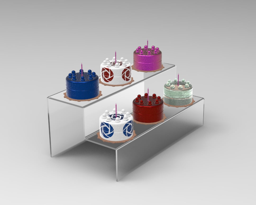 Premium Clear Acrylic Plexi Stand Set: Organiser Clear Tier Stand ...