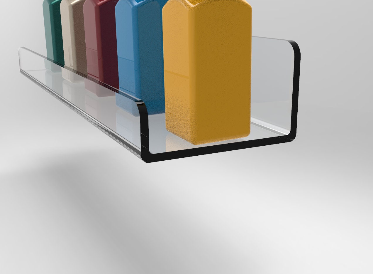 Clear Acrylic Plexiglass Shelf, Wall Mounted Organizer Clear Stand ...