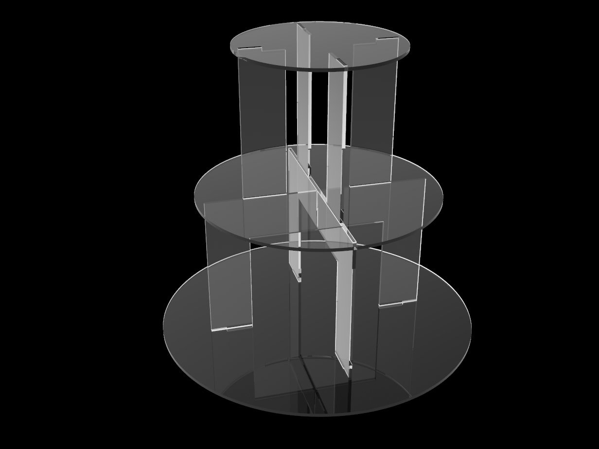 Round Clear Acrylic Celebration Stand Wedding and Party - Etsy