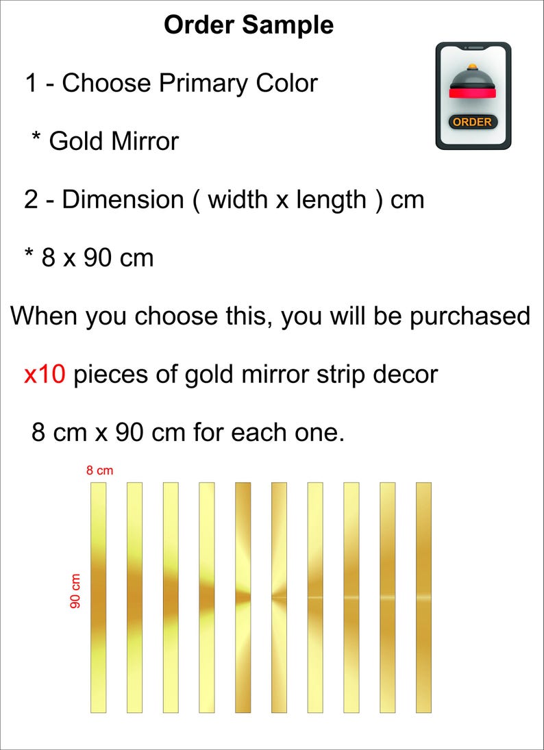 Strip Mirror Decor, 3D Wall Strip Mirror 10pcs, Decor Acrylic Self ...
