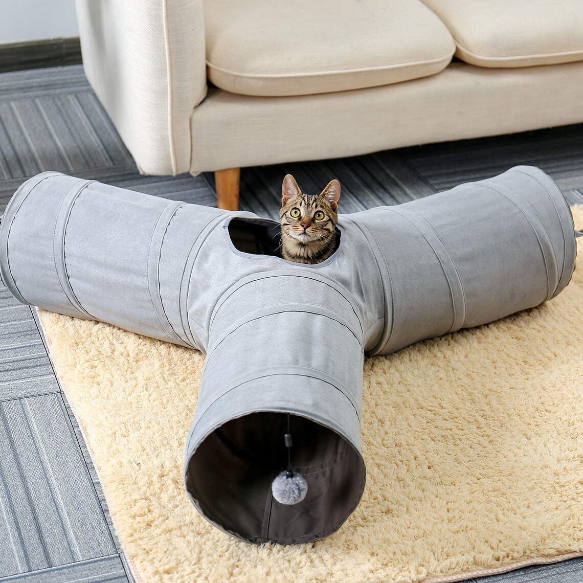 Cat Tunnel Collapsible Cat Play Tube 10.5 Inches in Diameter 3 - Etsy