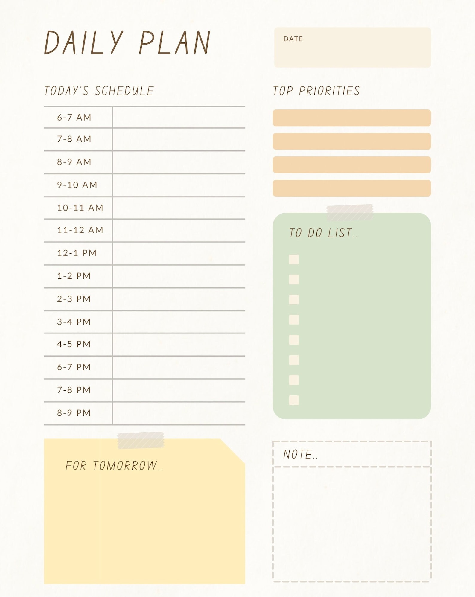 30 Day Daily Planner (DIGITAL) - Etsy