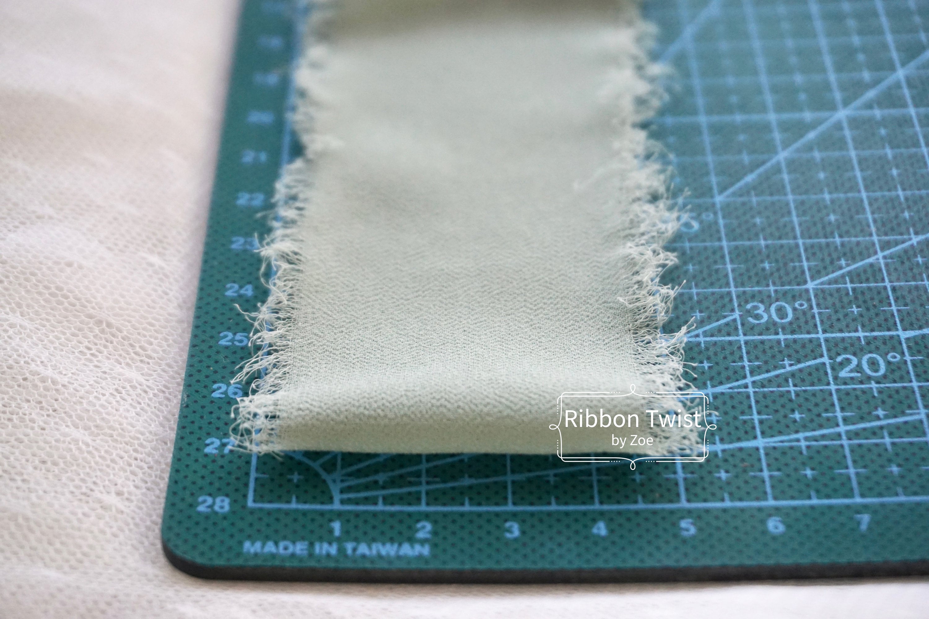5yds Raw Frayed Edge Chiffon Ribbon 5cm Wedding Decoration Place Card ...