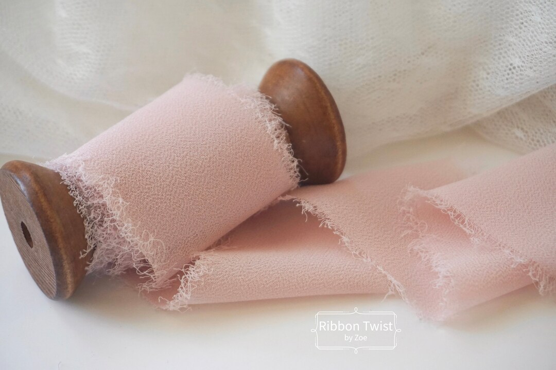 5yds Raw Frayed Edge Chiffon Ribbon 5cm - Etsy Australia