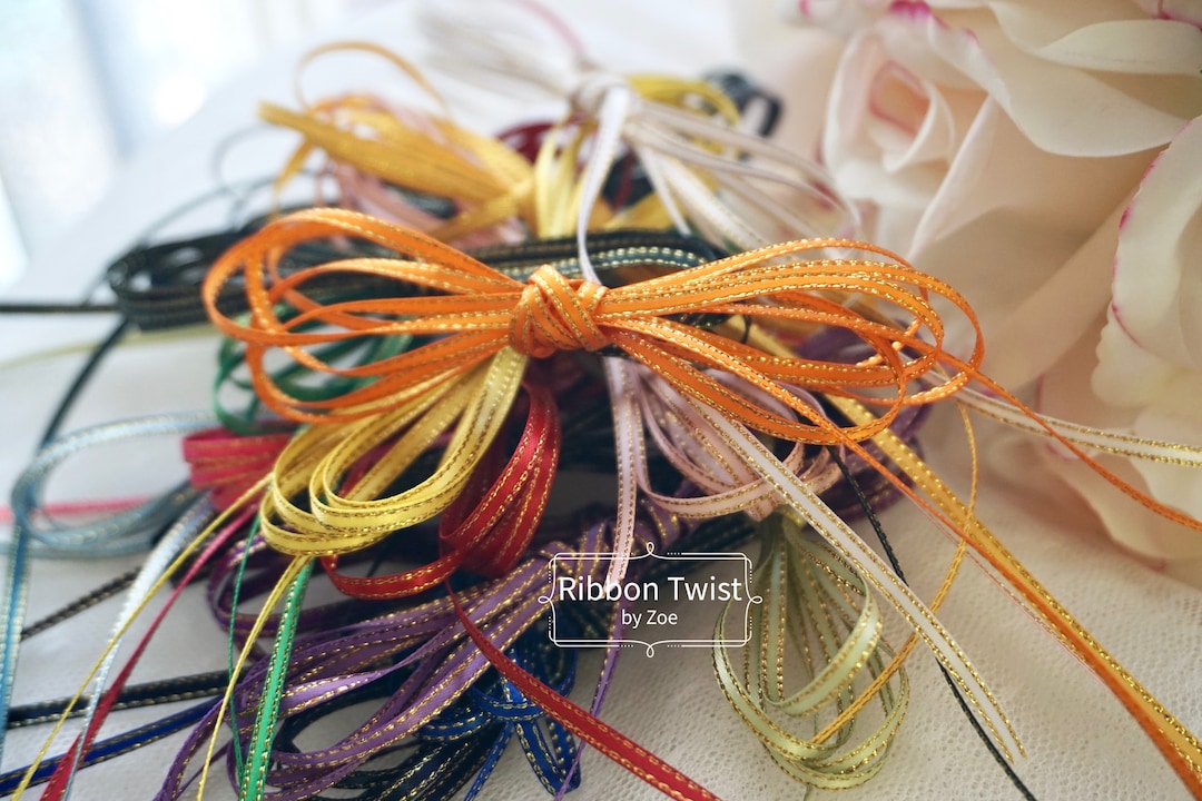 4 Metres Metallic Edge Thin Satin Ribbon Gift Wrap DIY 3mm - Etsy Australia