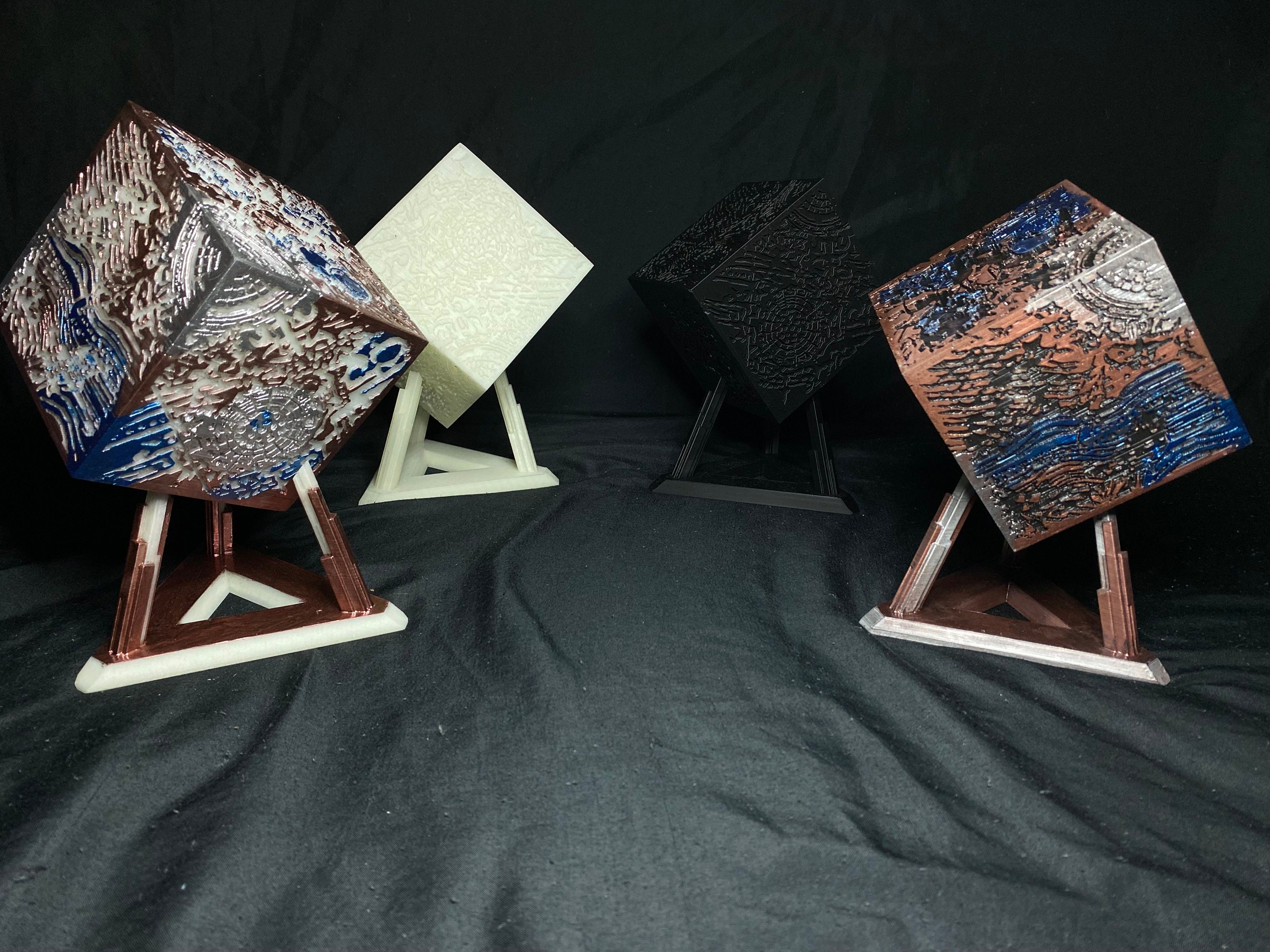 Transformers Allspark Cube Stock Box With Stand , Handpainted, Gift for ...