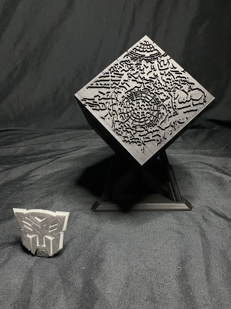 Transformers Allspark Cube With Stand , Handpainted, Gift for Him and ...