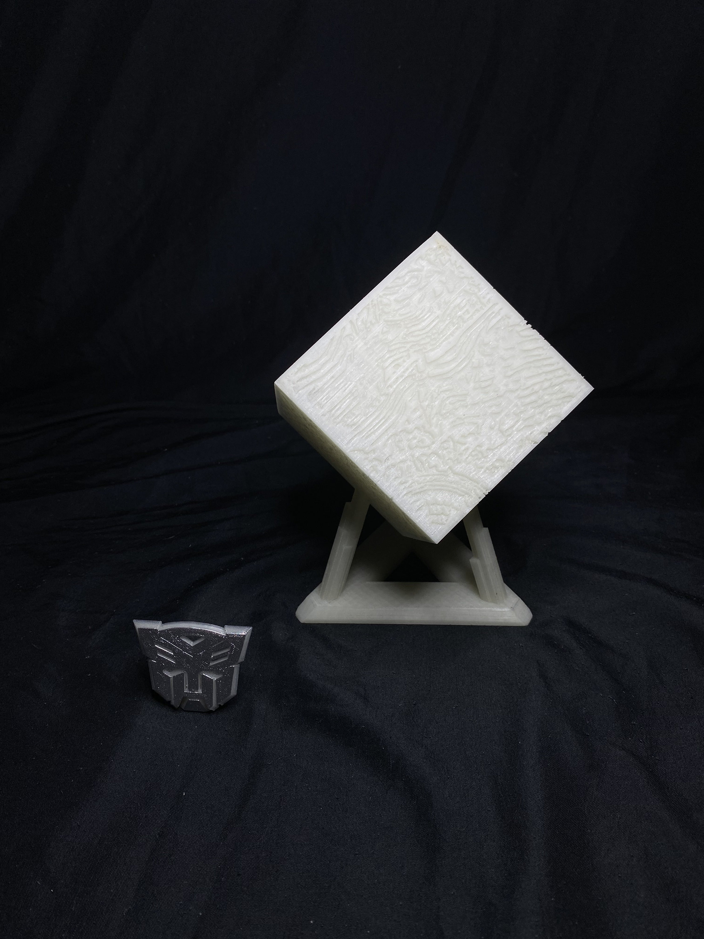 Transformers Allspark Cube With Stand , Handpainted, Gift for Him and ...