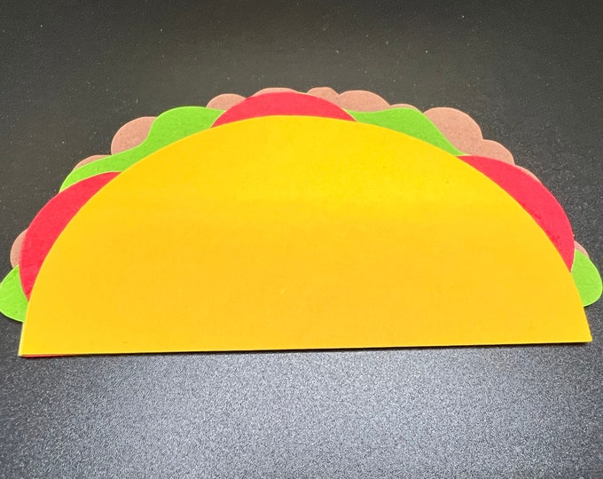 Die Cut Taco Paper Cardstock Cutout - Etsy
