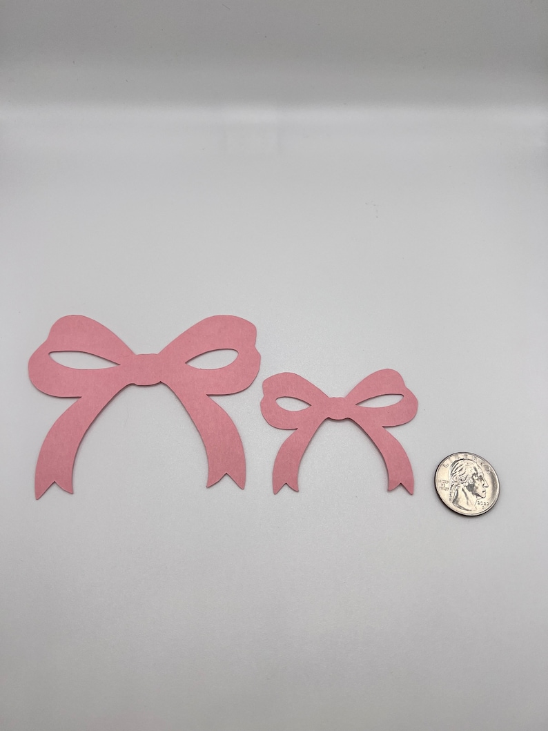Die Cut Bows Set of 24 Pieces // Bow Stock Cut Out Available in ...