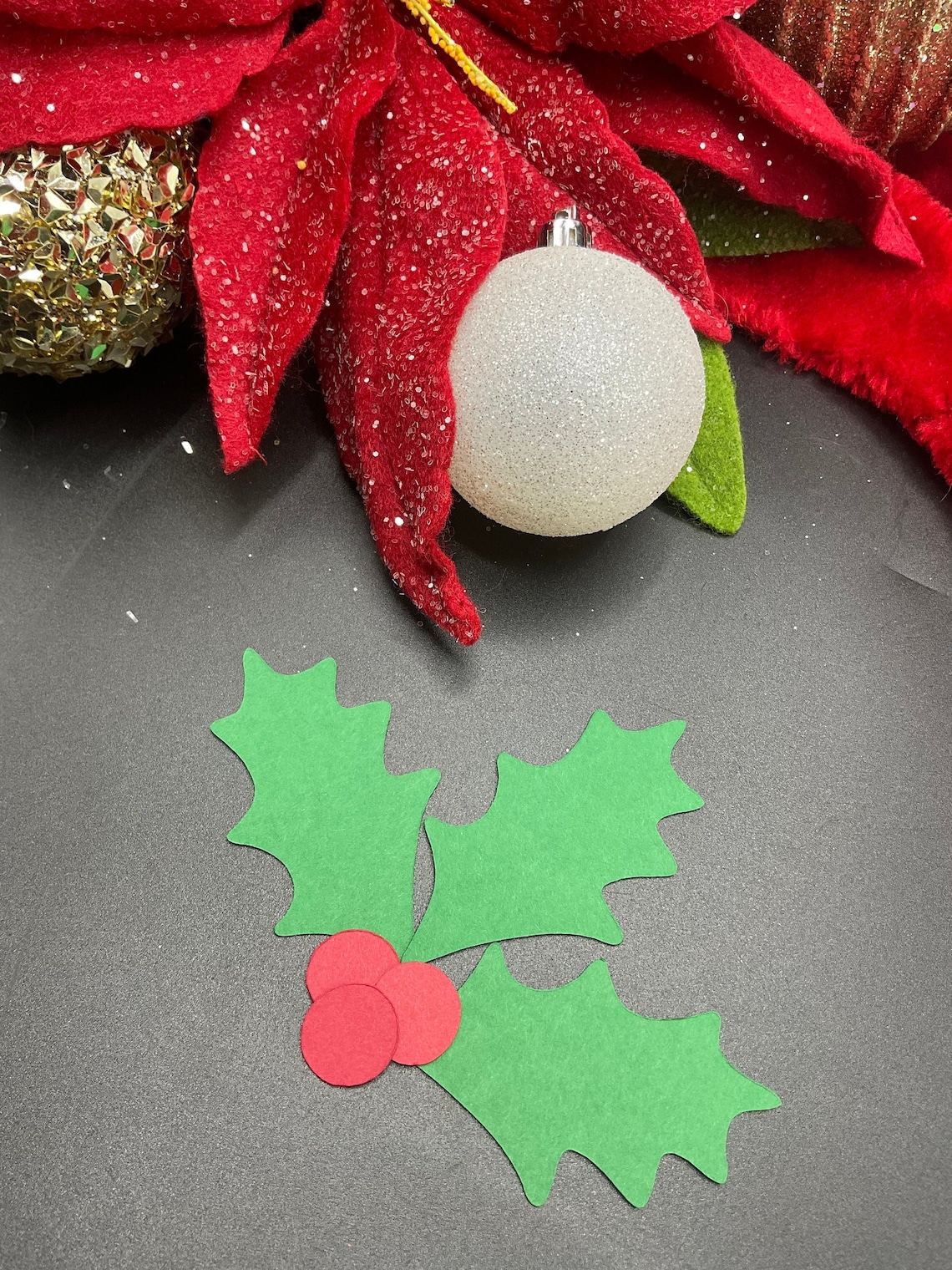 Holly Berries Paper Cut Outs 60 Pieces Bulletin Board Die Cuts - Etsy