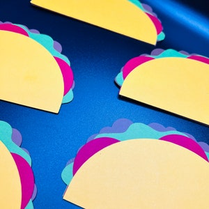 Die Cut Taco Paper Cardstock Cutout - Etsy
