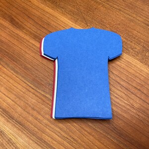 Die Cut Football Jersey Card Stock Cut Outs Set of 24 - Etsy