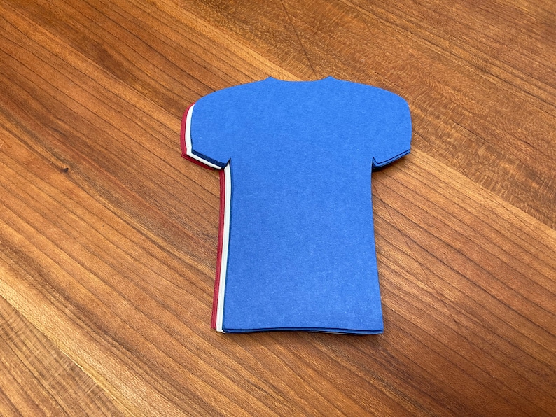 Die Cut Football Jersey Card Stock Cut Outs Set of 24 - Etsy