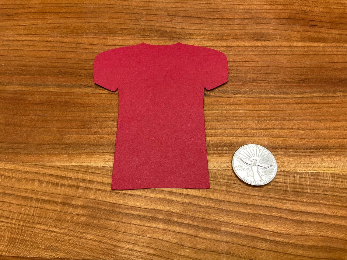 Die Cut Football Jersey Card Stock Cut Outs Set of 24 - Etsy