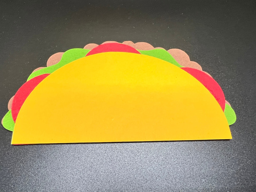 Die Cut Taco Paper Cardstock Cutout - Etsy