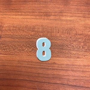 Number Paper Cut Outs Set of 100 Bulletin Board Die Cuts on Card Stock ...