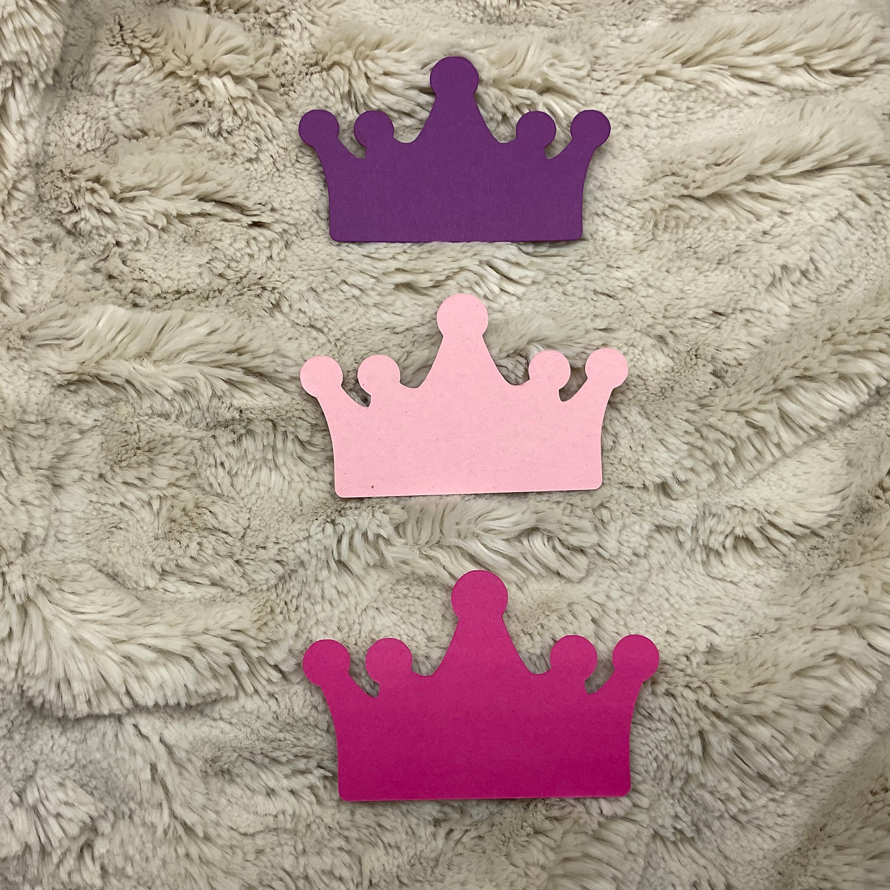 Die Cut Crown Paper Cut Outs Set of 24, Multiple Sizes and Colors - Etsy