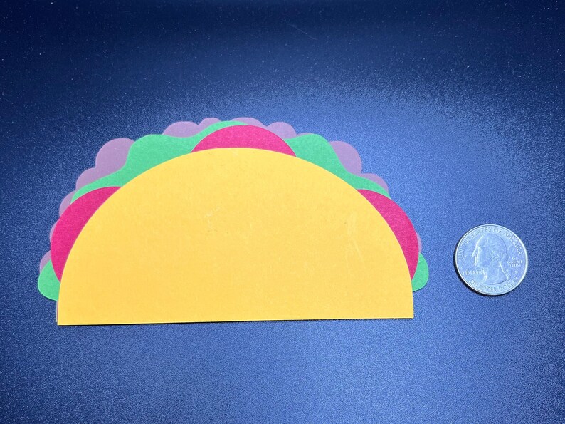 Die Cut Taco Paper Cardstock Cutout - Etsy