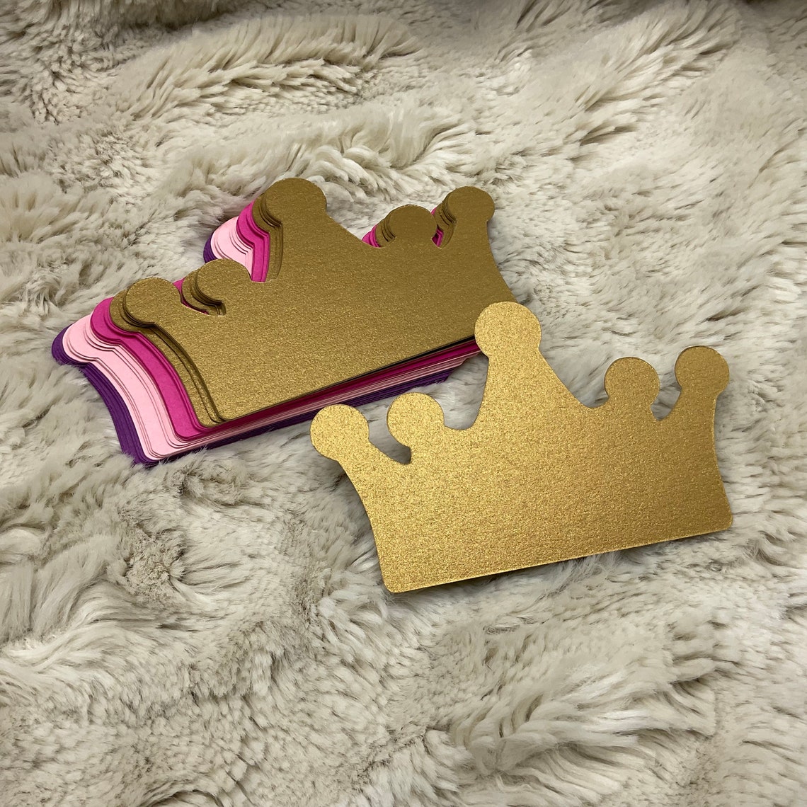 Die Cut Crown Paper Cut Outs Set of 24, Multiple Sizes and Colors - Etsy