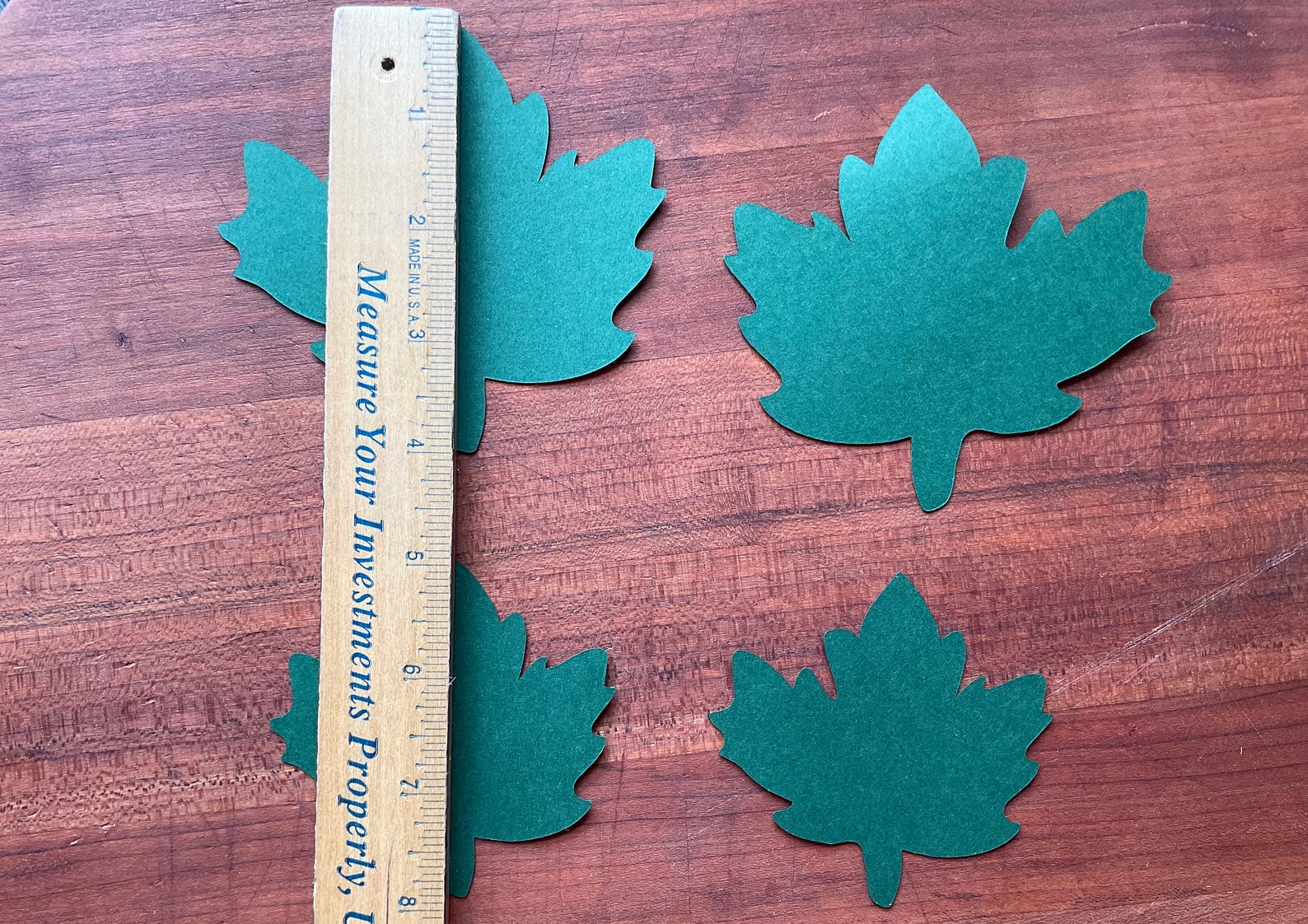 Die Cut Fall Leaves Set of 24 Pieces // Leaf Paper Cut Out Available in ...