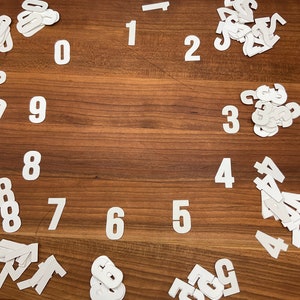Number Paper Cut Outs Set of 100 Bulletin Board Die Cuts on Card Stock ...