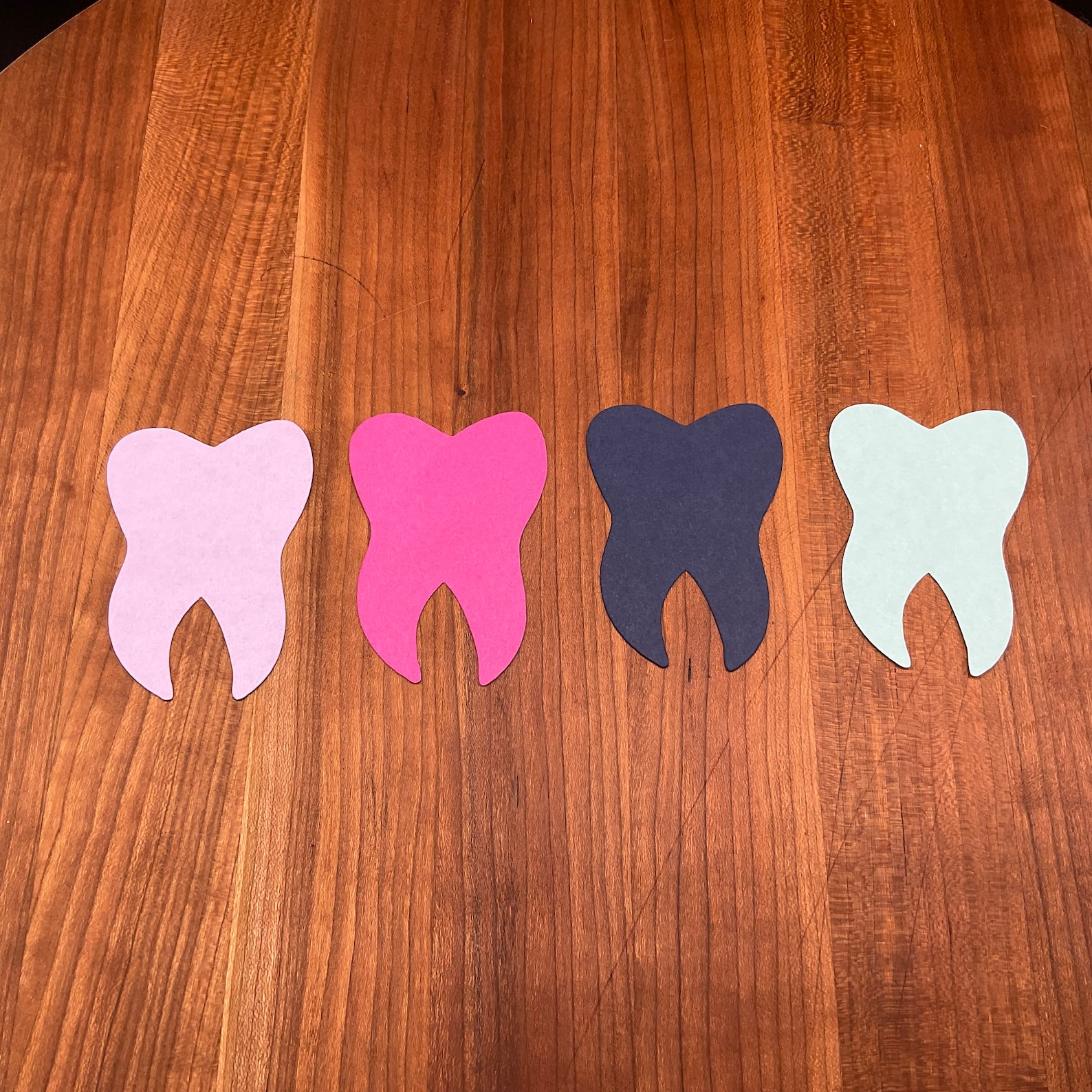 Tooth Die Cut Set of 24 // Paper Card Stock Tooth Cut Out // Multiple ...