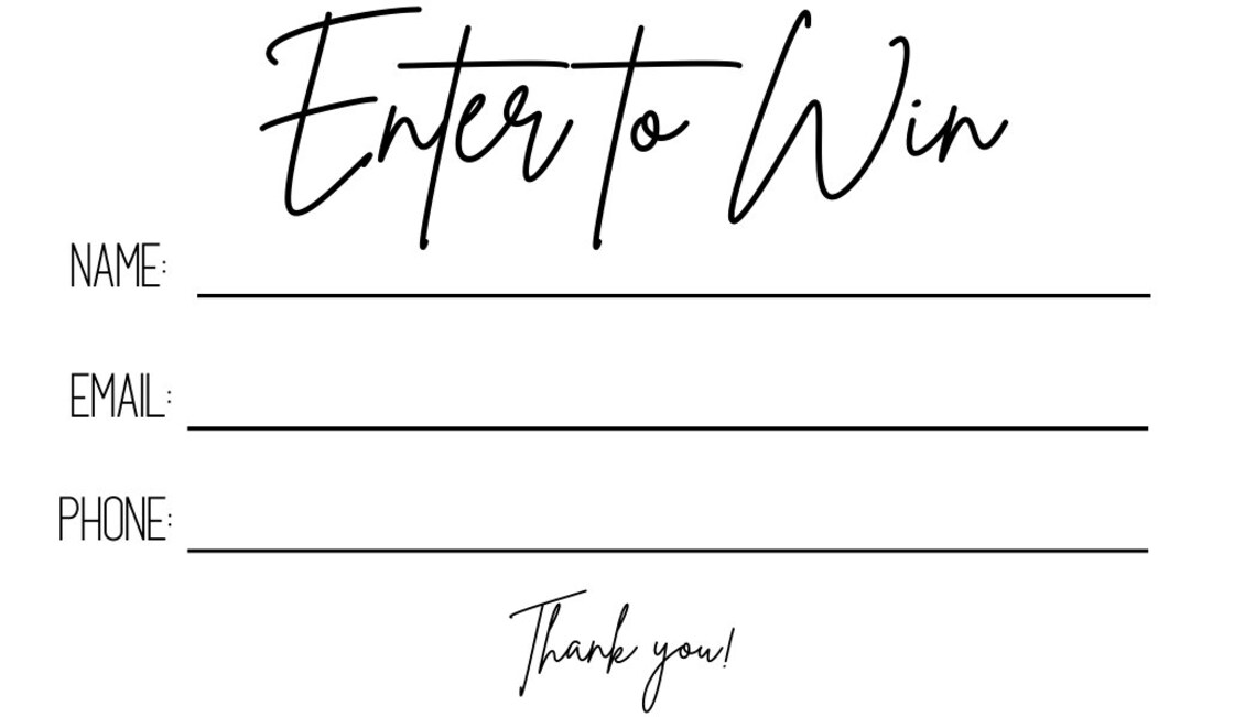 Printable Raffle Ticket | Raffle Tickets Printable | Enter to Win ...