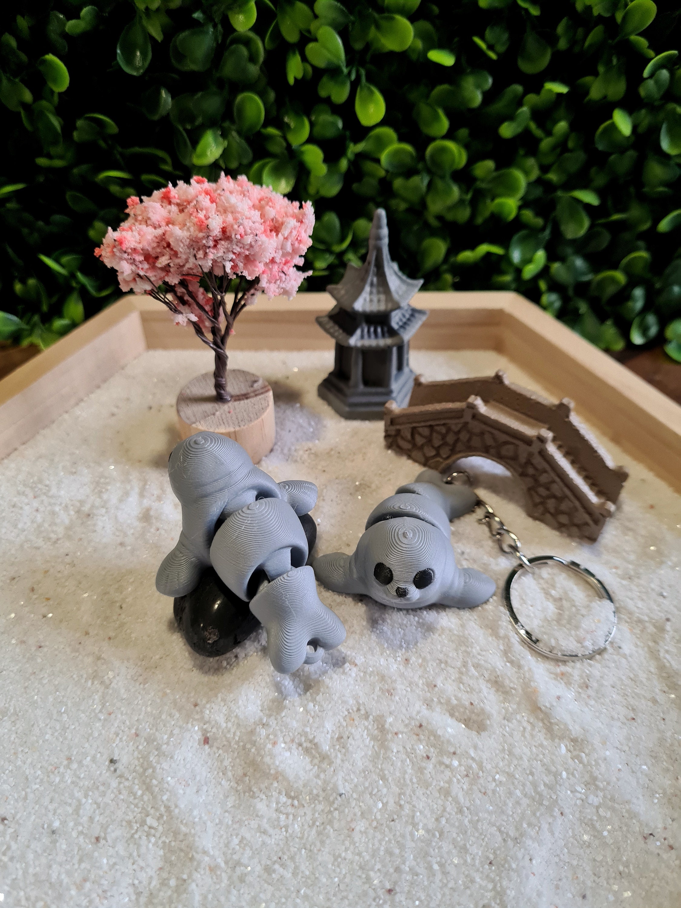 ARTICULATED SEAL Keychain 3D Printed Articulating Flexi Fidget Toy Anti ...