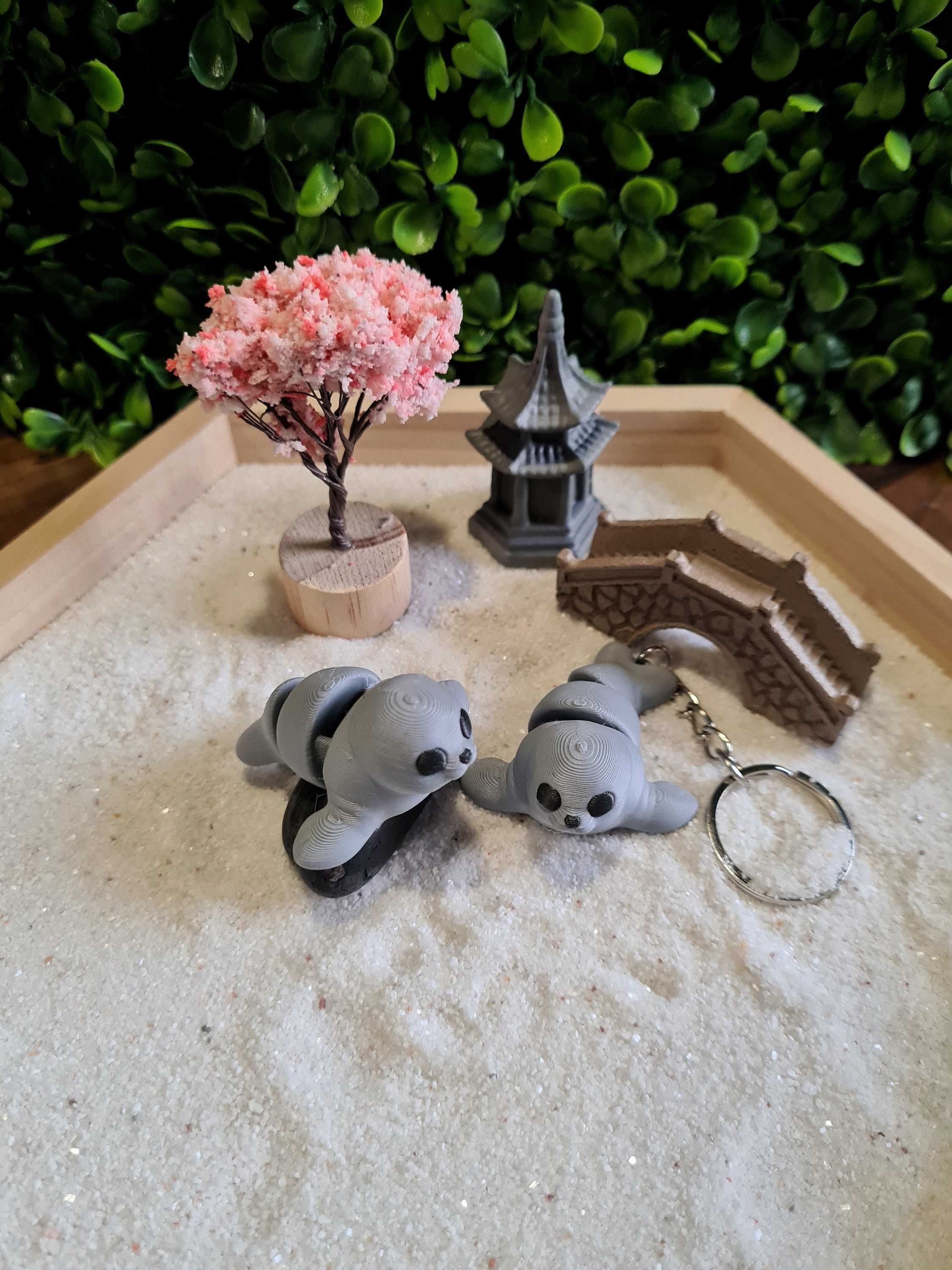 ARTICULATED SEAL Keychain 3D Printed Articulating Flexi Fidget Toy Anti ...