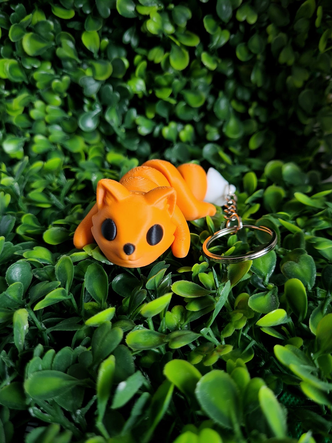 ARTICULATED FOX Keychain 3D Printed Articulating Flexi Fidget Toy Anti ...