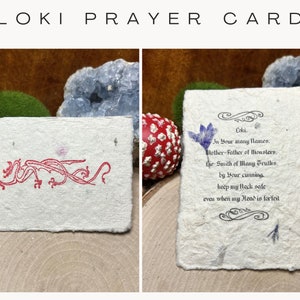 Loki Prayer Card - Etsy