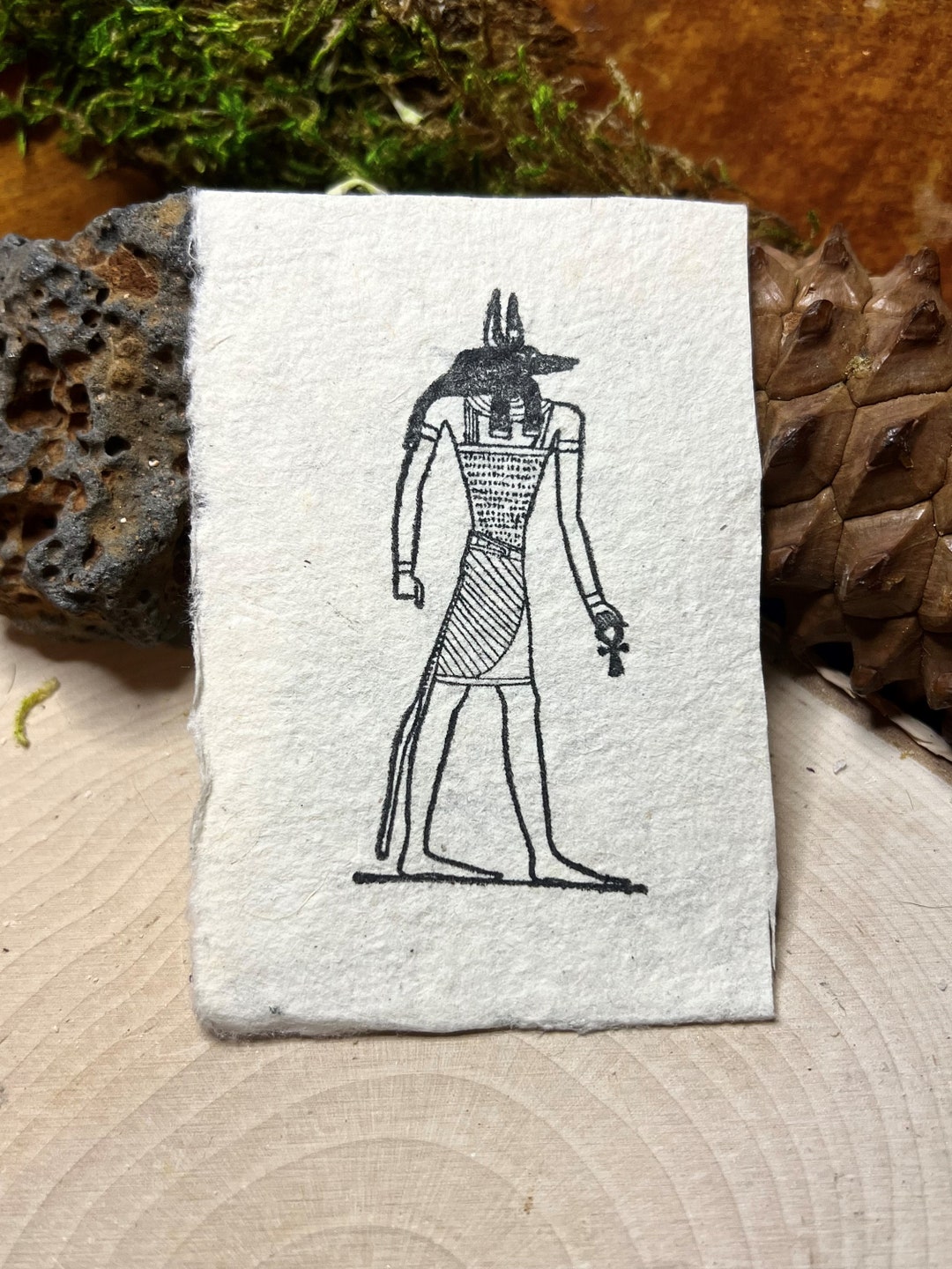 Anubis Prayer Card - Etsy