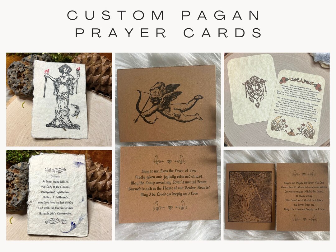 CUSTOM Pagan Prayer Cards - Etsy