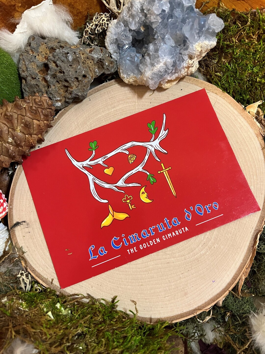 Golden Cimaruta Altar Card/reference Guide for Italian Folk Magic Evil ...