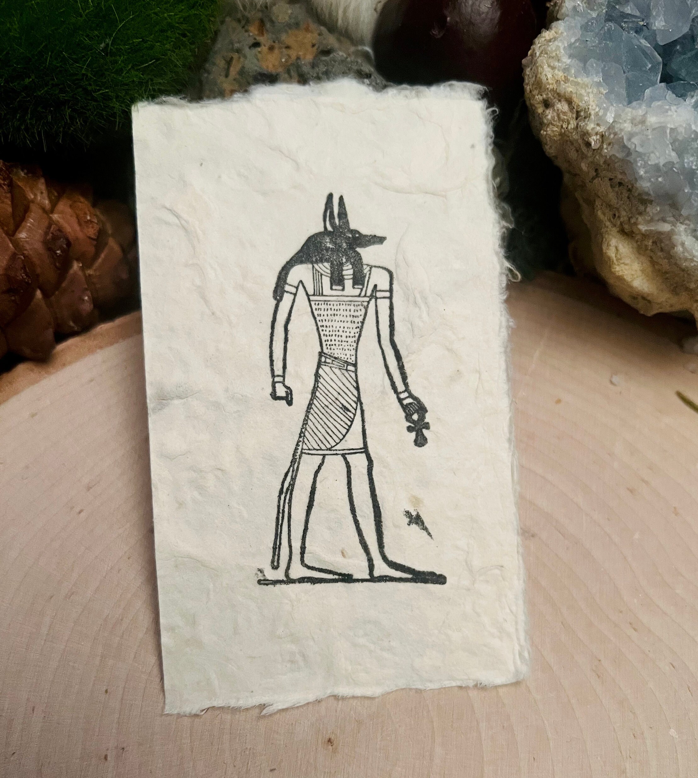 Anubis Prayer Card - Etsy