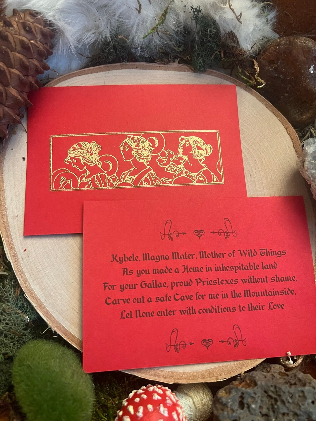 Kybele & Gallae Prayer/altar Card - Etsy
