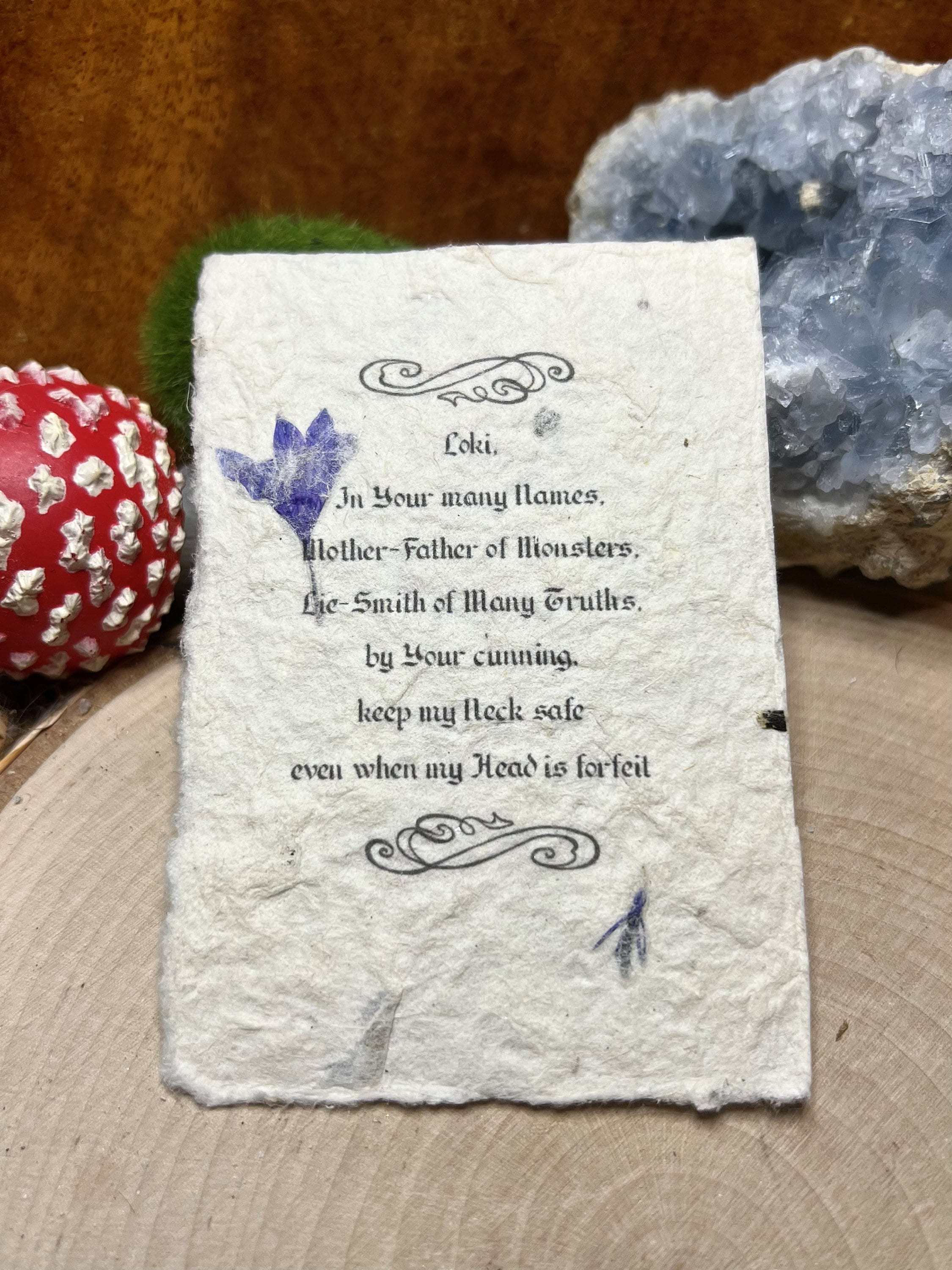 Loki Prayer Card - Etsy