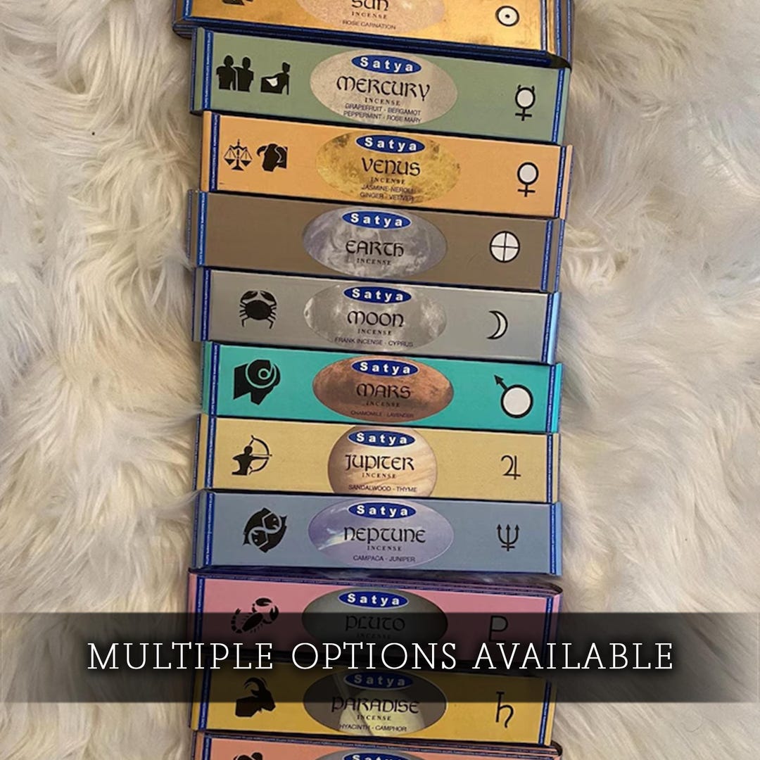 Planetary Incense Sticks by Satya - Etsy