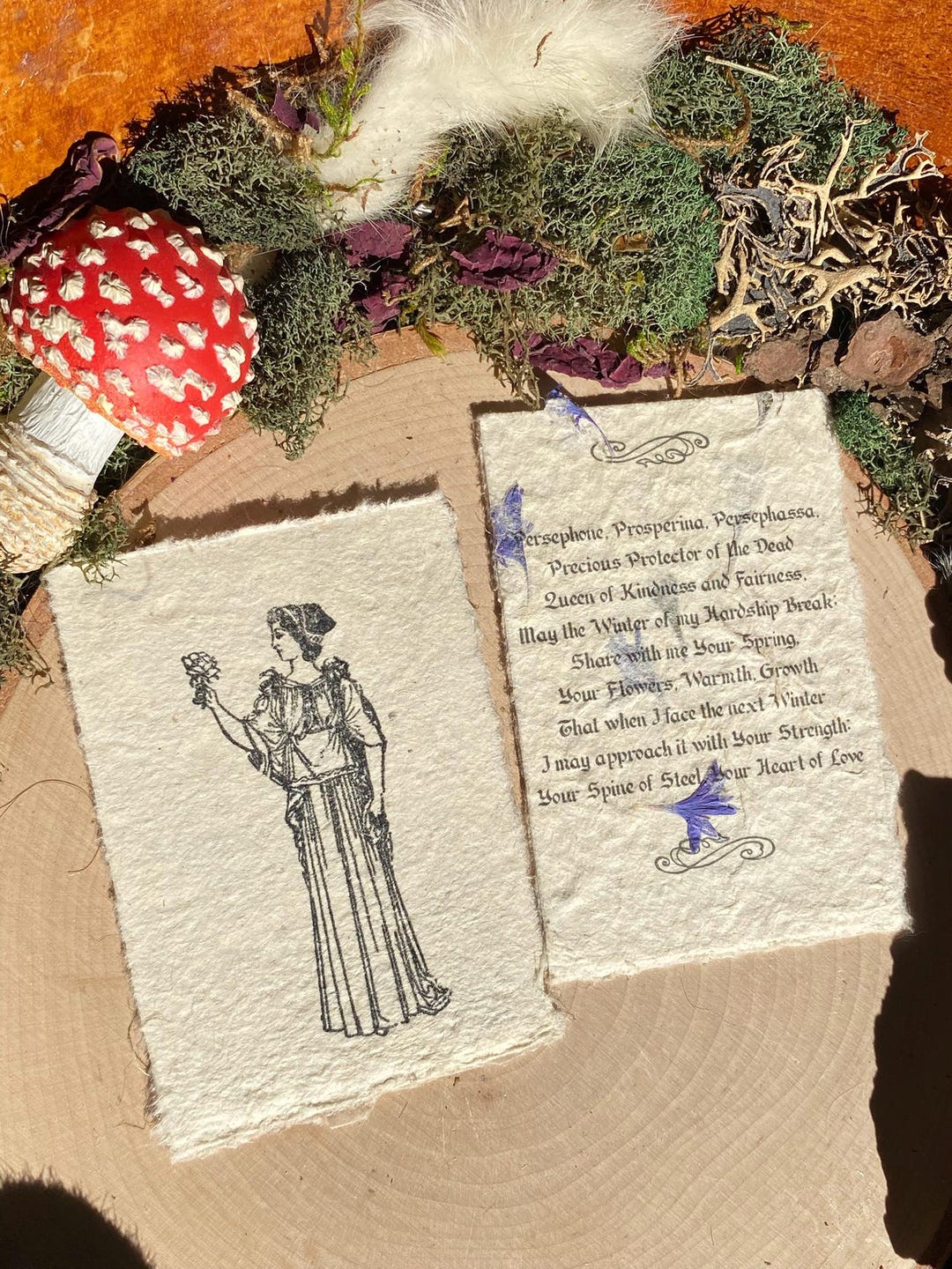 Persephone Prayer Card - Etsy