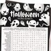 Halloween Word Search Printable Ghost Themed Halloween Party Game Ideas ...