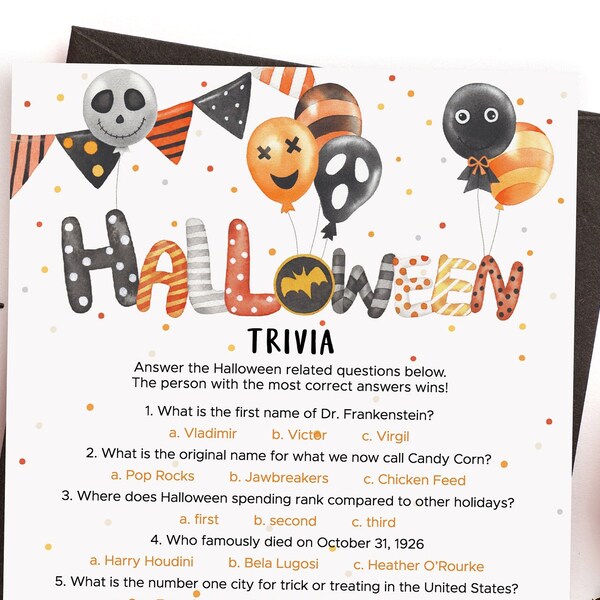 Halloween Most Likely to Game Printable Witch Themed Party Activity Who ...