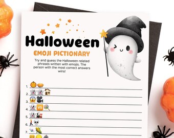 Halloween Emoji Pictionary - Etsy