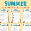 Summer Emoji Pictionary Game Printable Summertime Activities for Kids ...