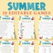 Summer Family Feud Game Printable Summertime Camp Ideas for Groups Fun ...