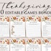 Thanksgiving Games Printable for Kids and Adult Dinner Party Activities ...