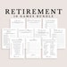 Retirement Games Printable Wishes for Retiree Party Activities for ...