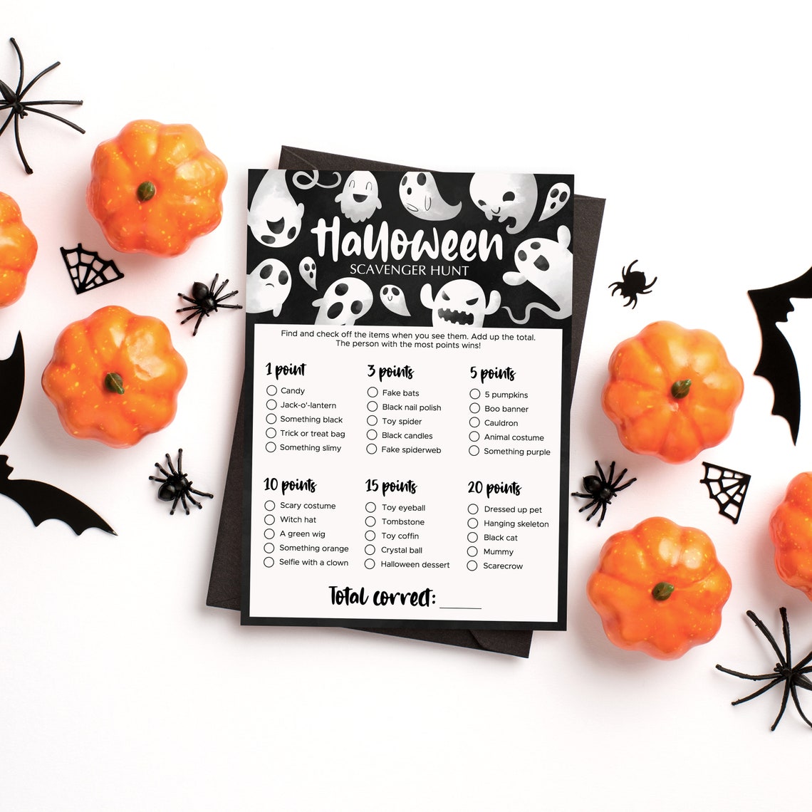 Halloween Party Games Bundle Printable Ghost Themed Halloween - Etsy