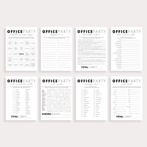 Office Party Game Templates | 8 Work Party Games, Find the Coworker ...