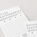 Office Scattergories Game Printable Minimalist Office Party Game, Team ...